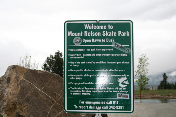 Mount Nelson Skatepark, Invermere BC | Skateparktour.ca